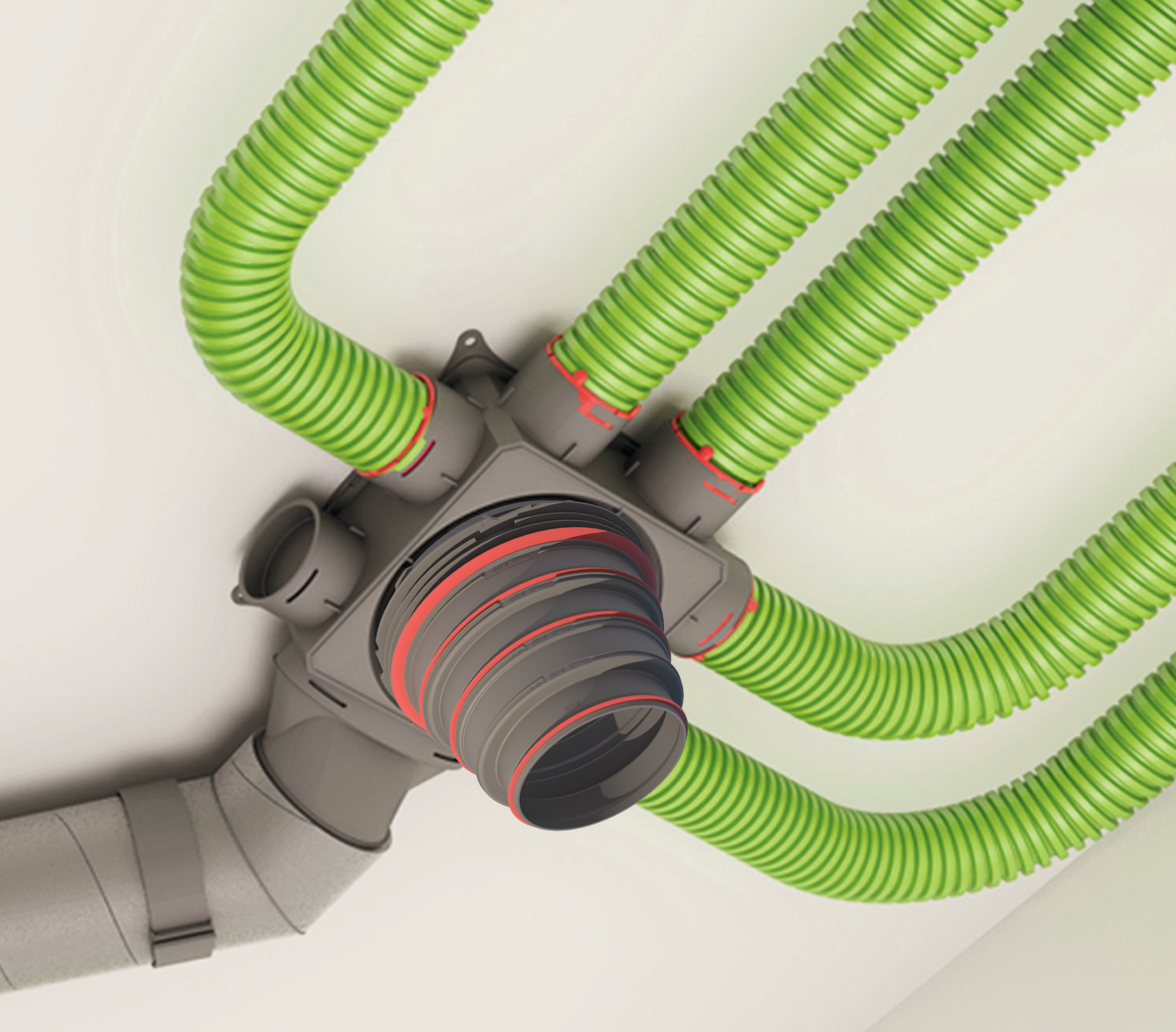 Caisson de distribution Air Excellent DB206V125-200 6 piquages | Ubbink